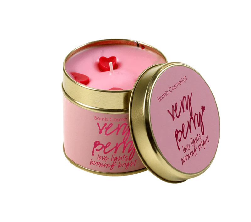 Pink Rhubarb and Blackberry Tin Candle | Bomb Cosmetics | Say It Baby ...